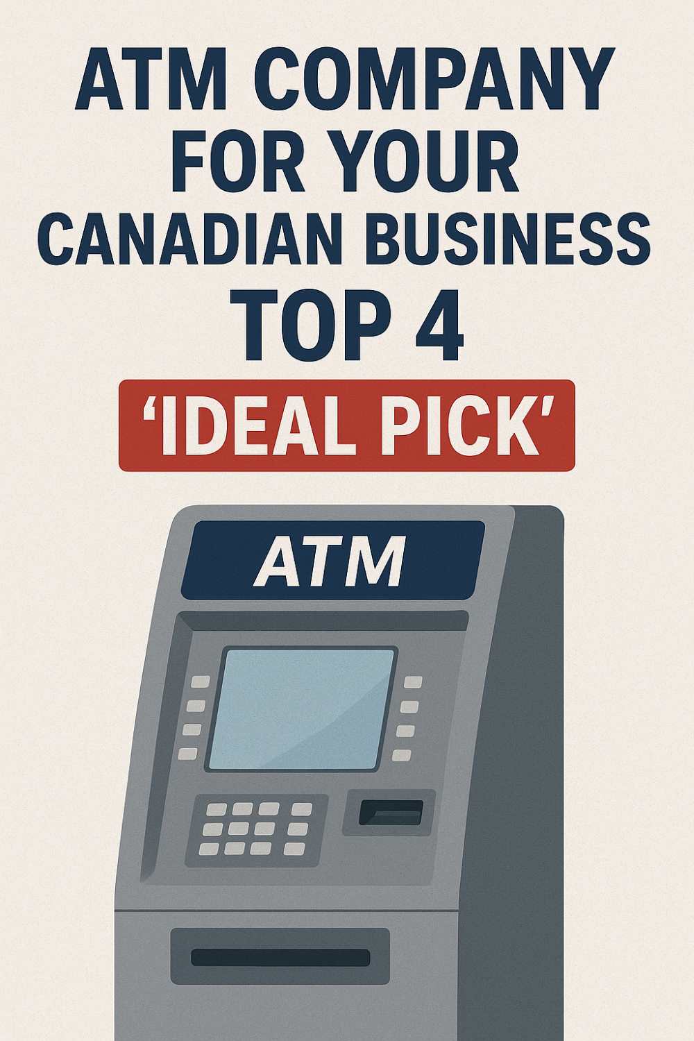 ATM COMPANY FOR YOUR CANADIAN BUSINESS TOP 4- 'Ideal Pick' - MBE Atm