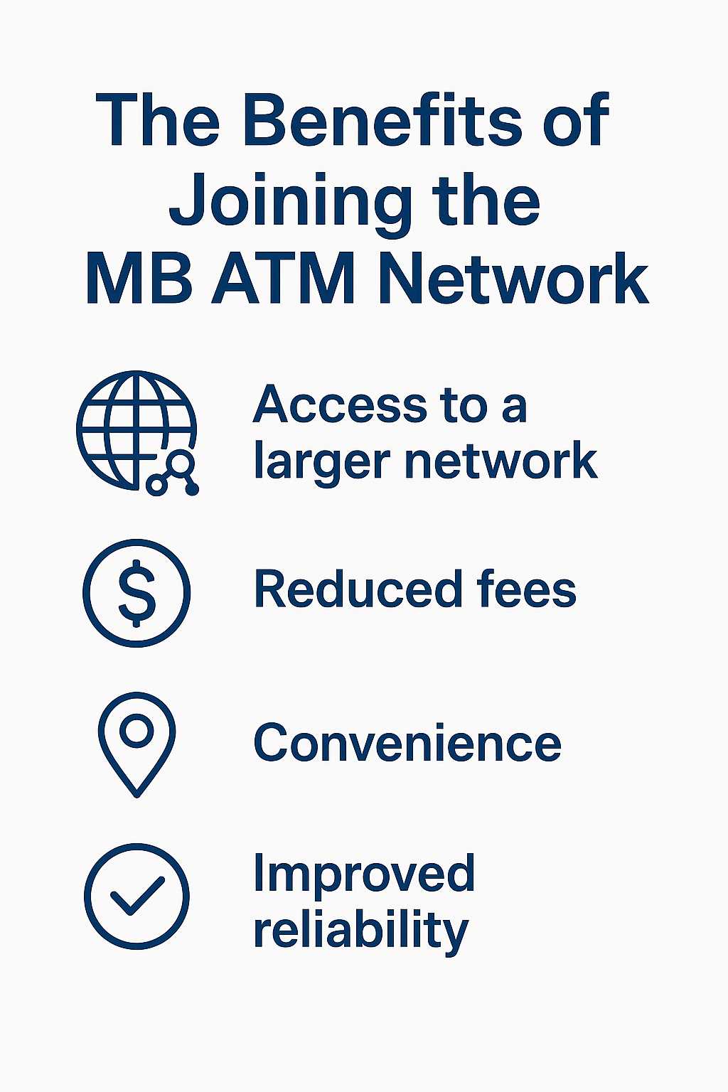 The Benefits of Joining the MB ATM Network